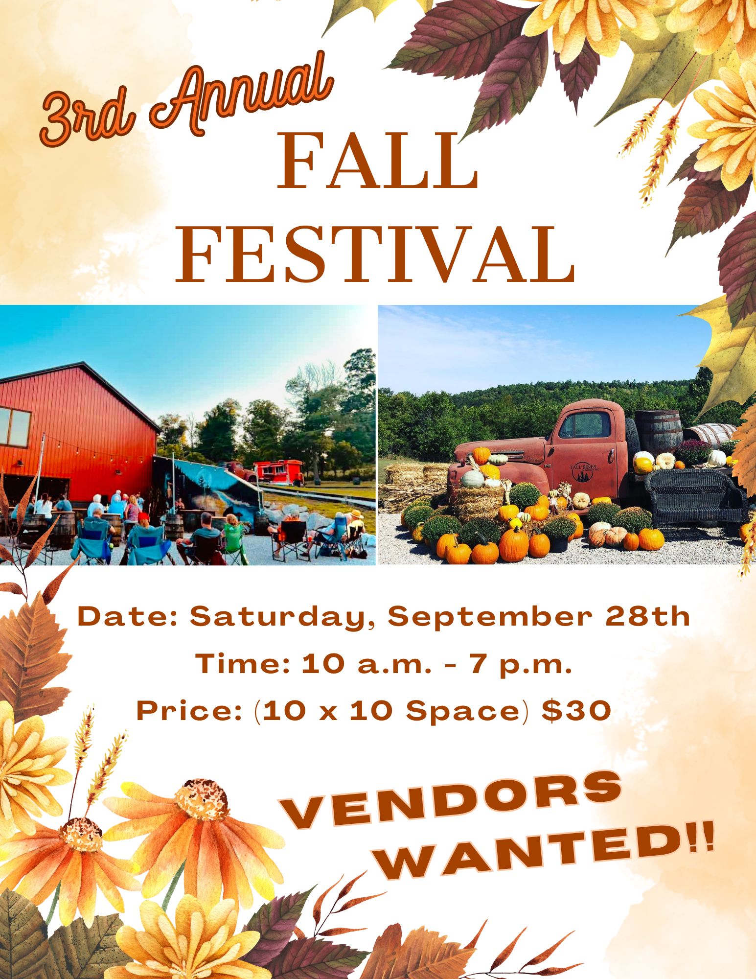 ?3rd Annual, Fall Festival 2024? – Tall Pines Distillery MO – Pineville ...